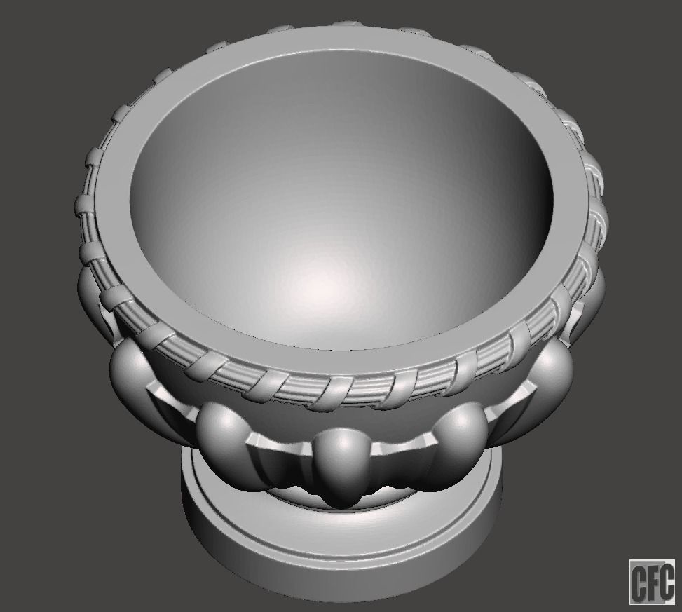 Decorative vase - 3d model for CNC - DecorativeVase004 3D model 3D ...