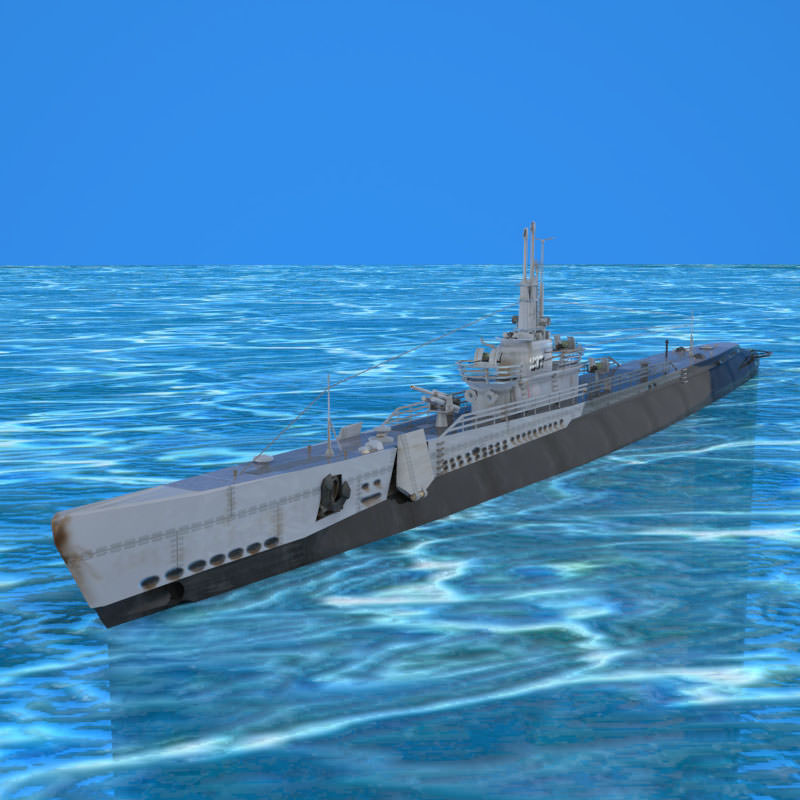 USS Trigger in various formats 3D model | CGTrader