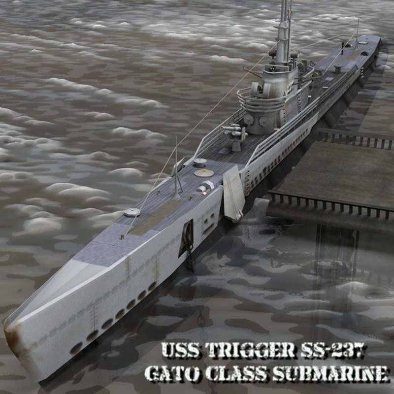 USS Trigger in various formats 3D model | CGTrader