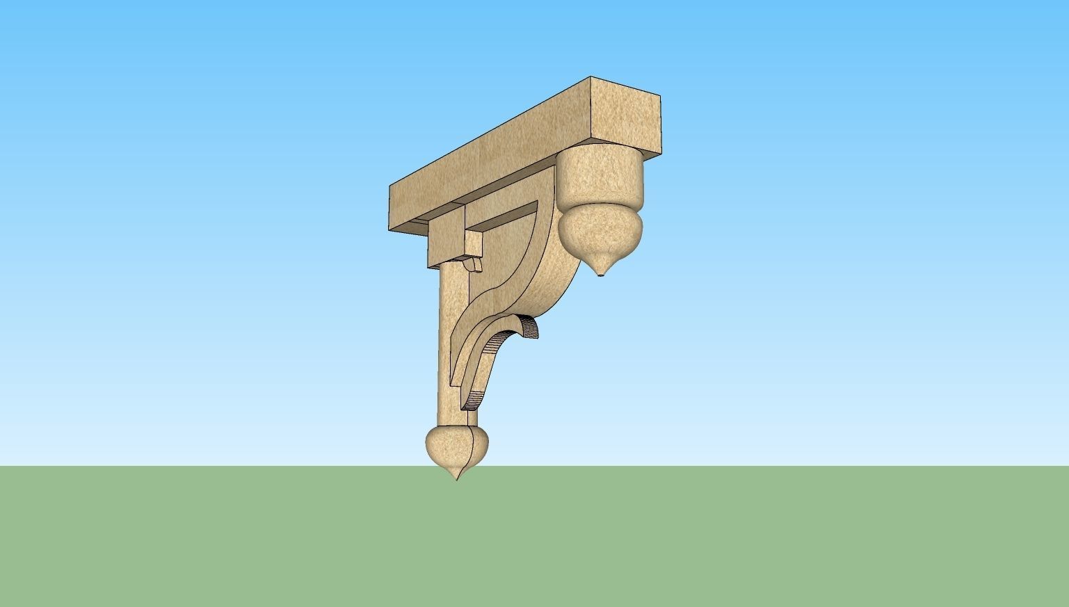 3D model indian jodhpuri stone bracket 3d modal VR / AR / low-poly ...