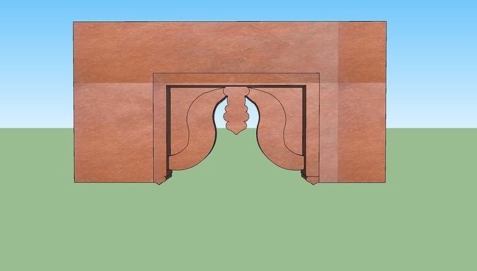 3D model indian jodhpuri stone bracket 3d modal VR / AR / low-poly ...