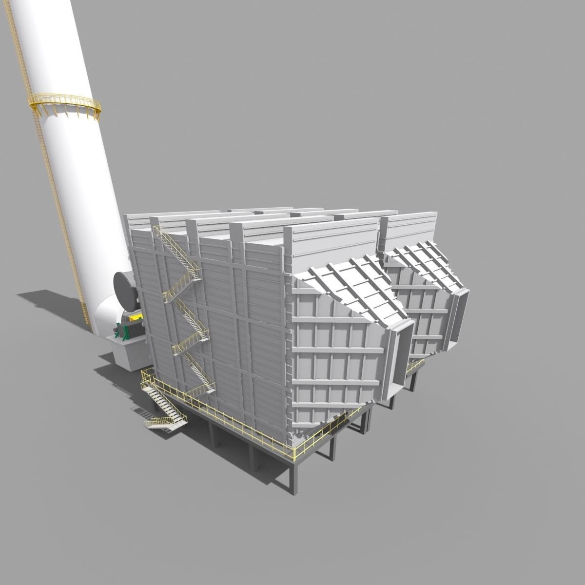 Electrostatic Precipitation ESP 3D model | CGTrader