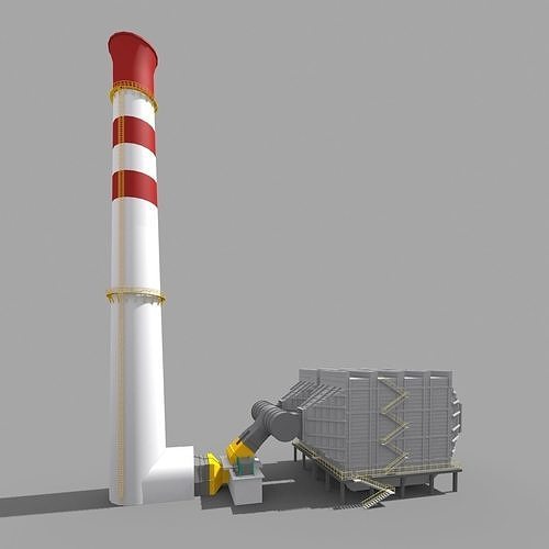 Electrostatic Precipitation ESP 3D model | CGTrader