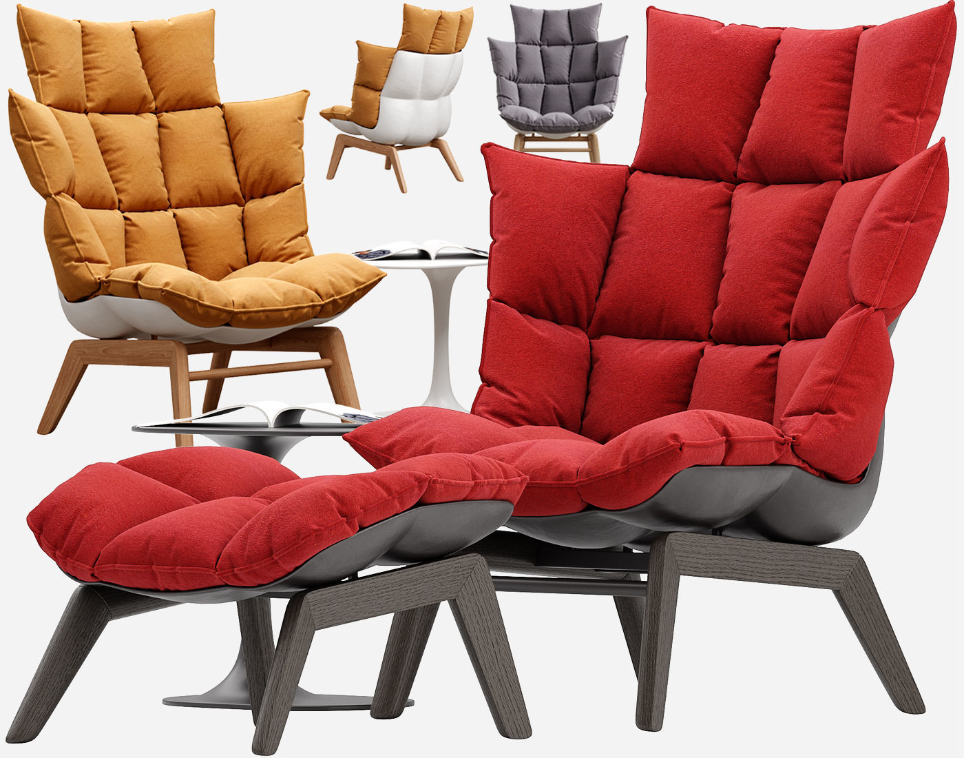 Husk armchair 3D model | CGTrader