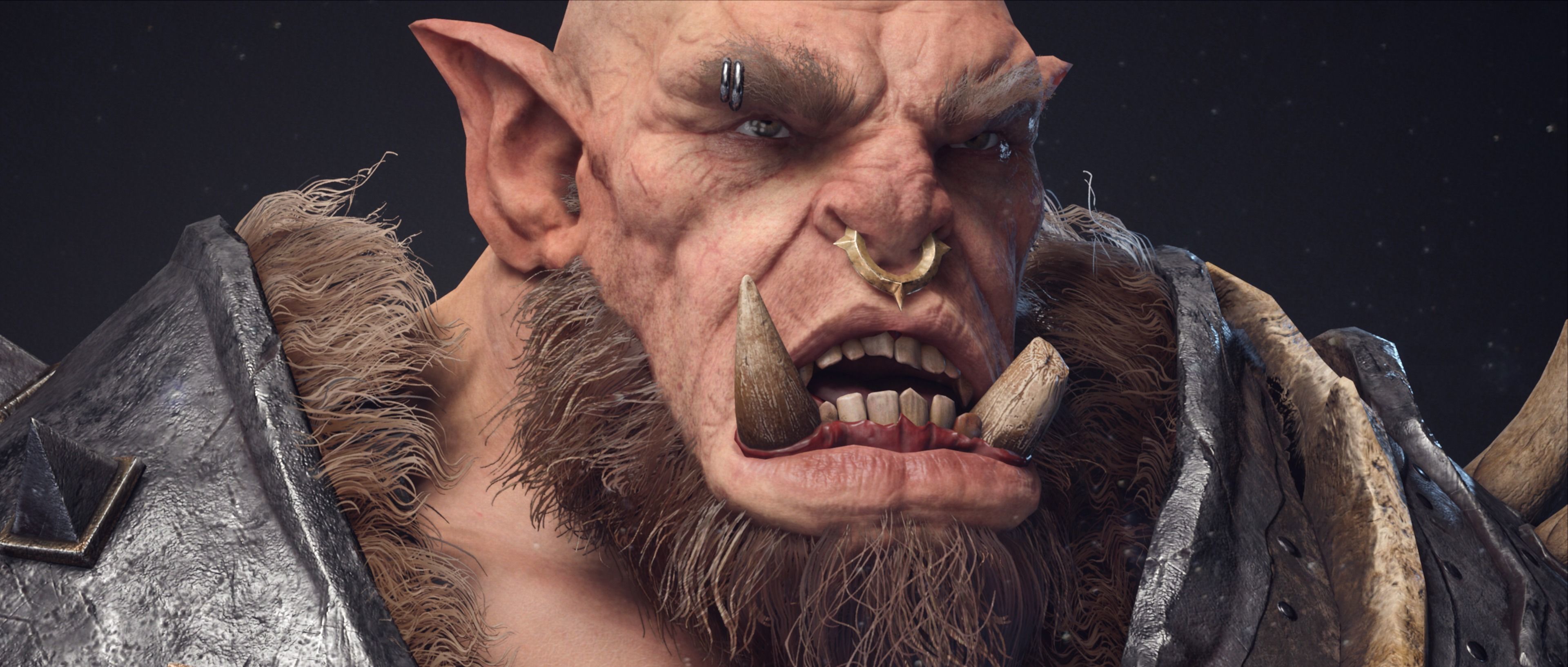 3D model Orc warrior VR / AR / low-poly rigged animated | CGTrader