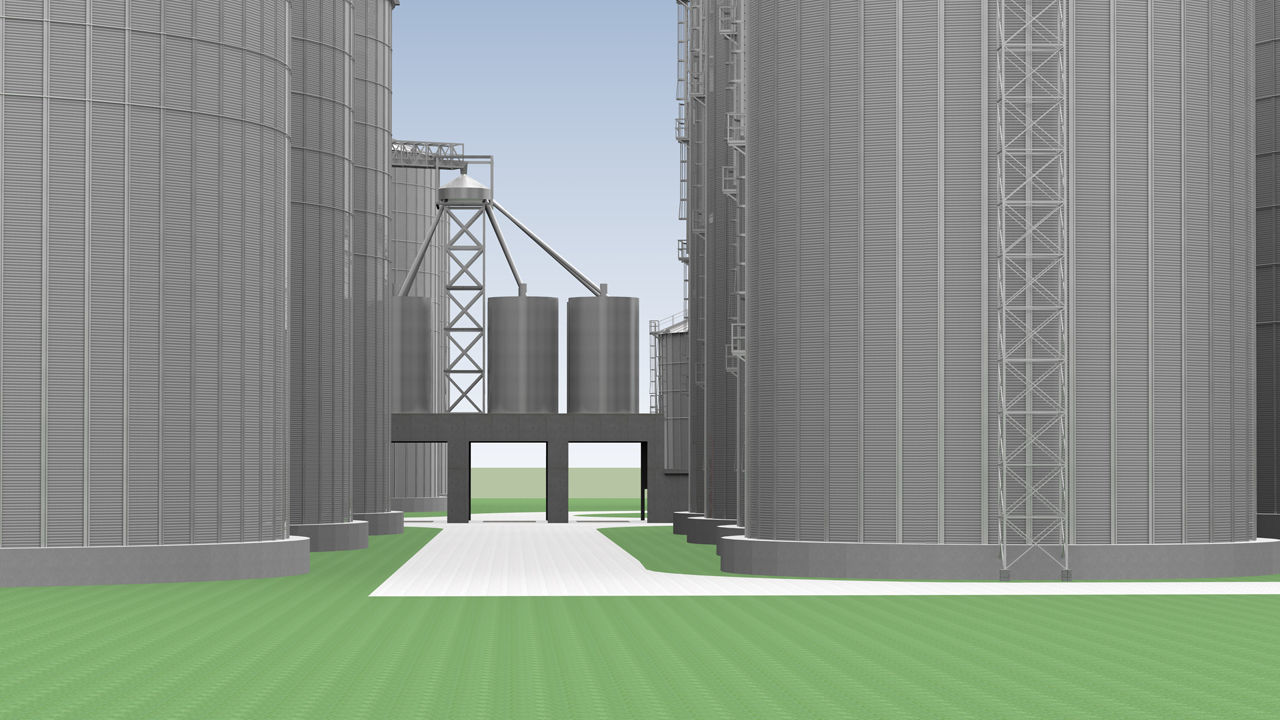 Grain Elevator Complex 3D model | CGTrader
