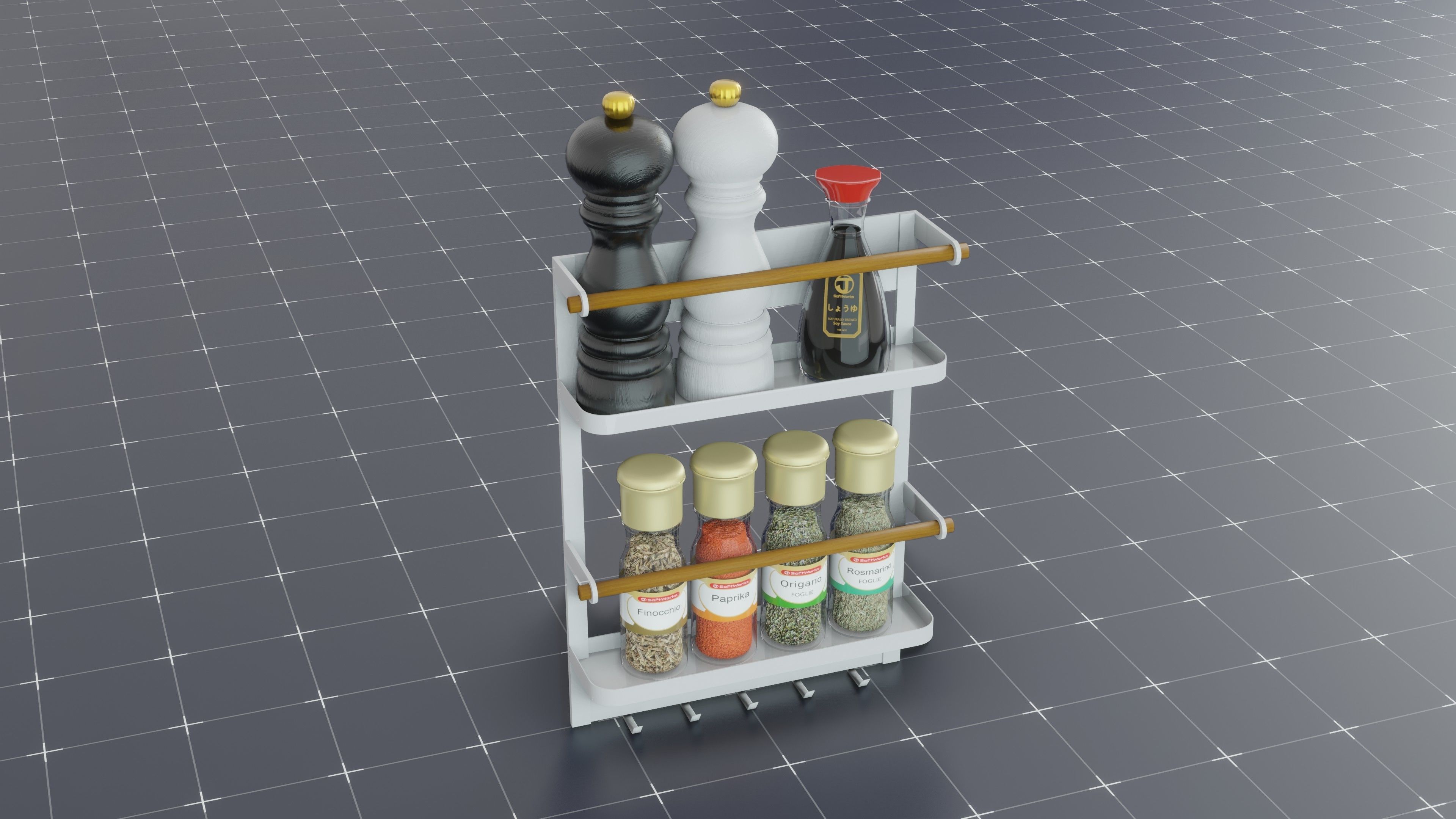 Spice Rack 3D model | CGTrader