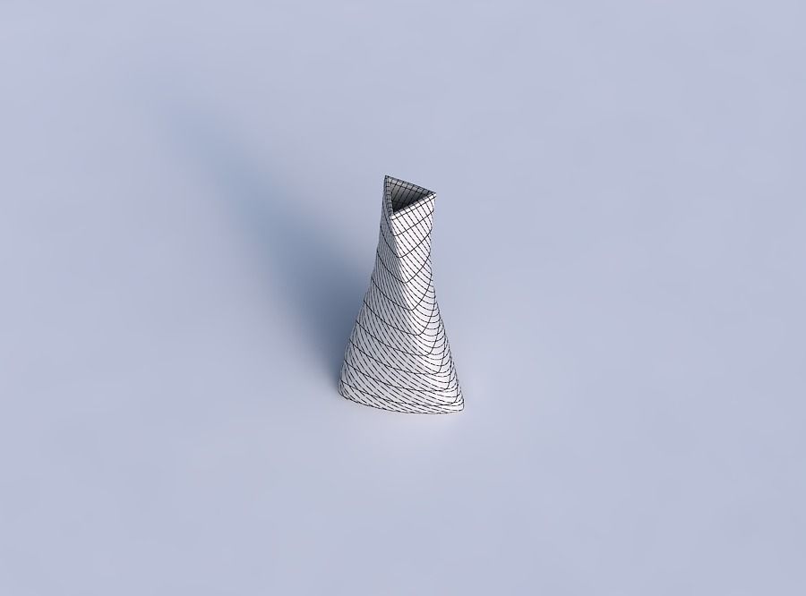 Vase twist tilted triangle with relaxed large twists 3D model 3D ...
