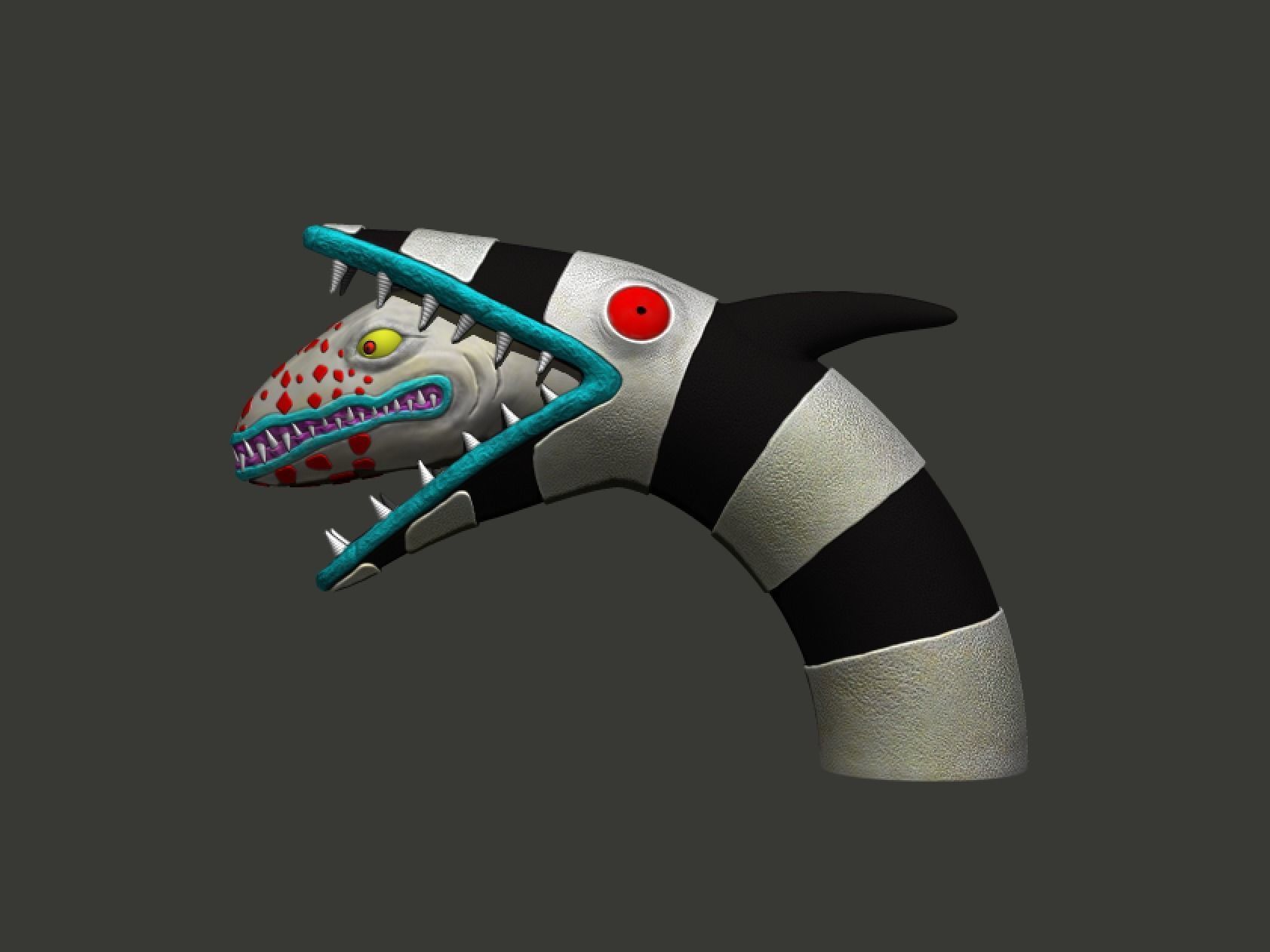 Beetlejuice Sandworm Diorama 3D model 3D printable | CGTrader