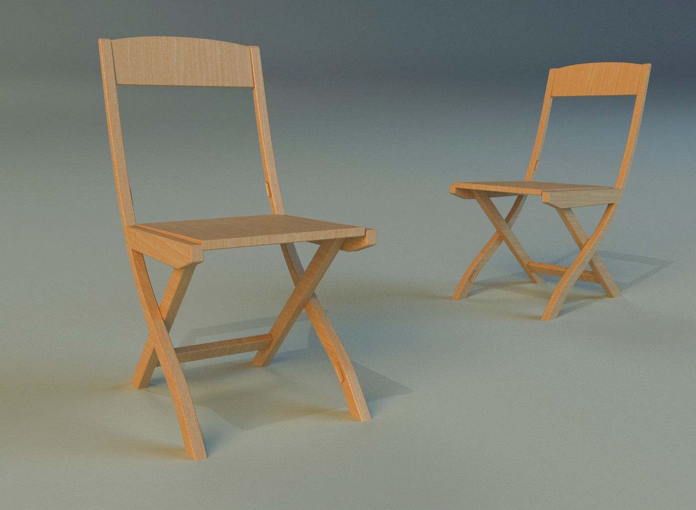 Chair folding 3D model | CGTrader