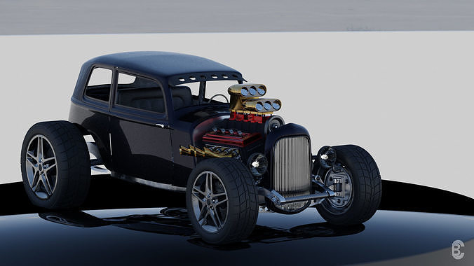 Hot Rod Custom Model A 3D model | CGTrader