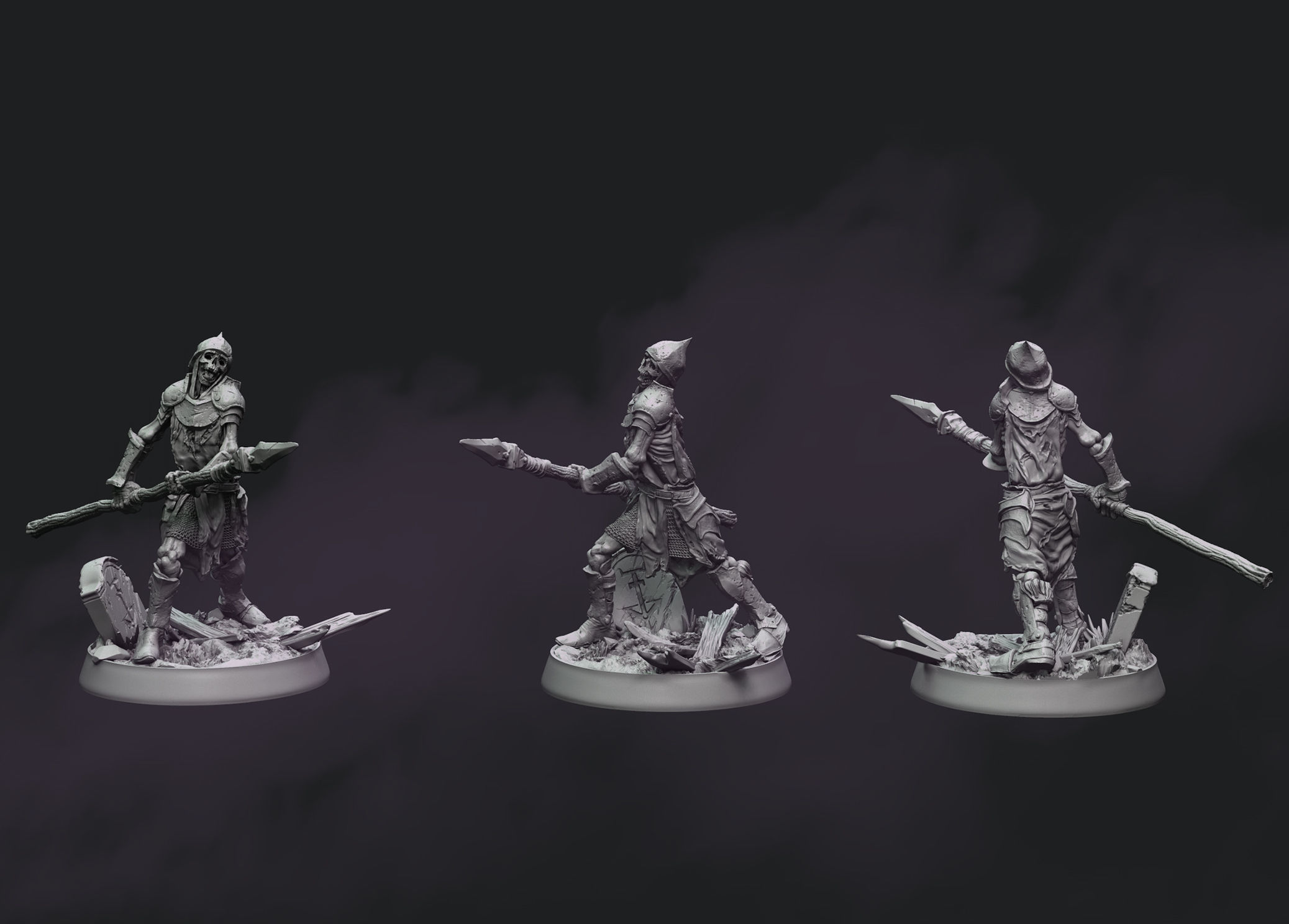 UNDEAD LANCER 3D model 3D printable | CGTrader