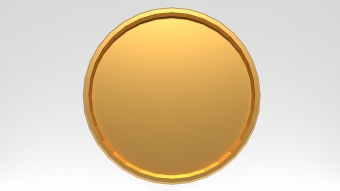 Gold Coin 3D Model Low Poly free VR / AR / low-poly 3D model | CGTrader