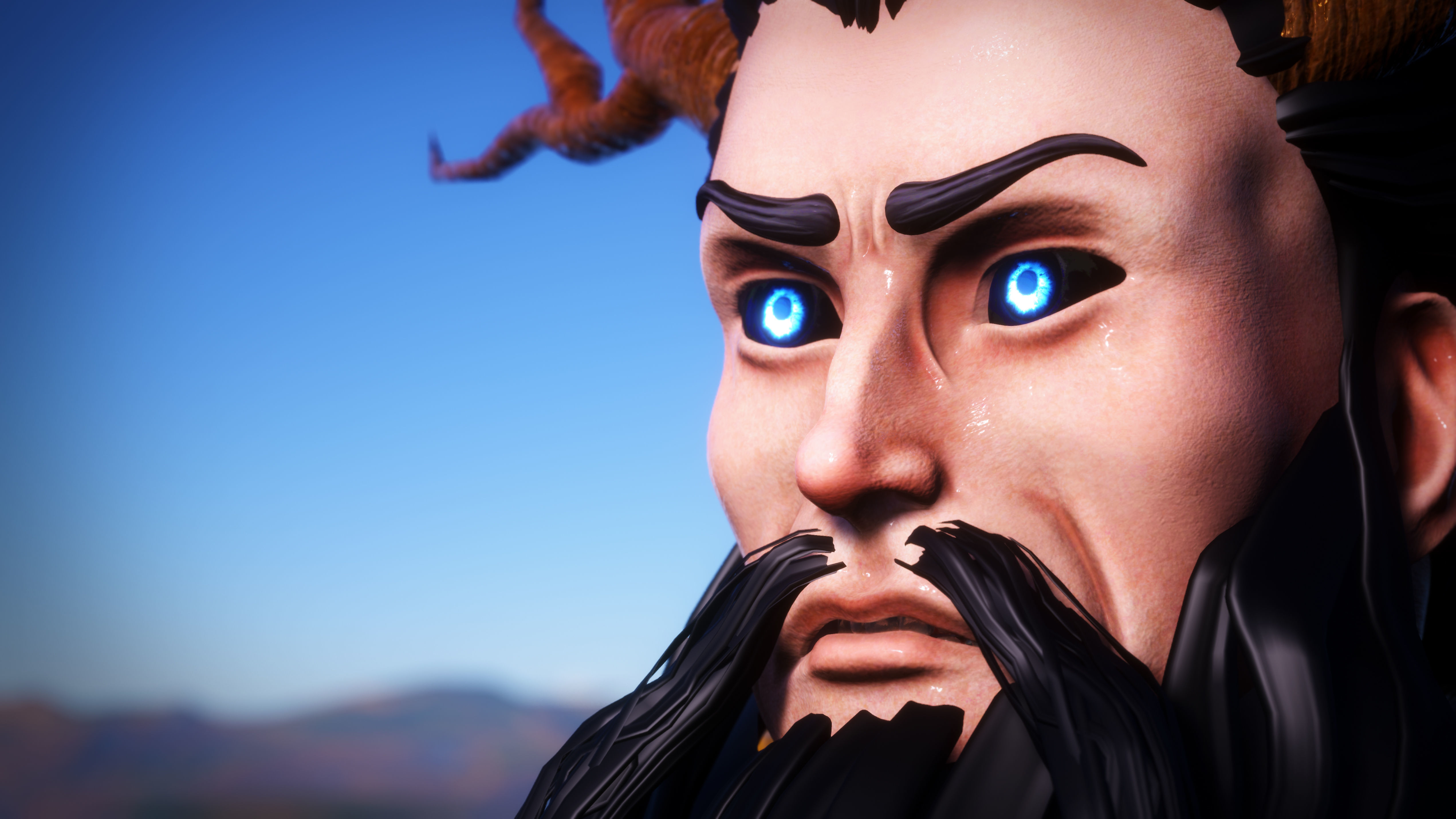 PBR Facial Rigged Fantasy Character - Erlik Khan 3D model rigged | CGTrader