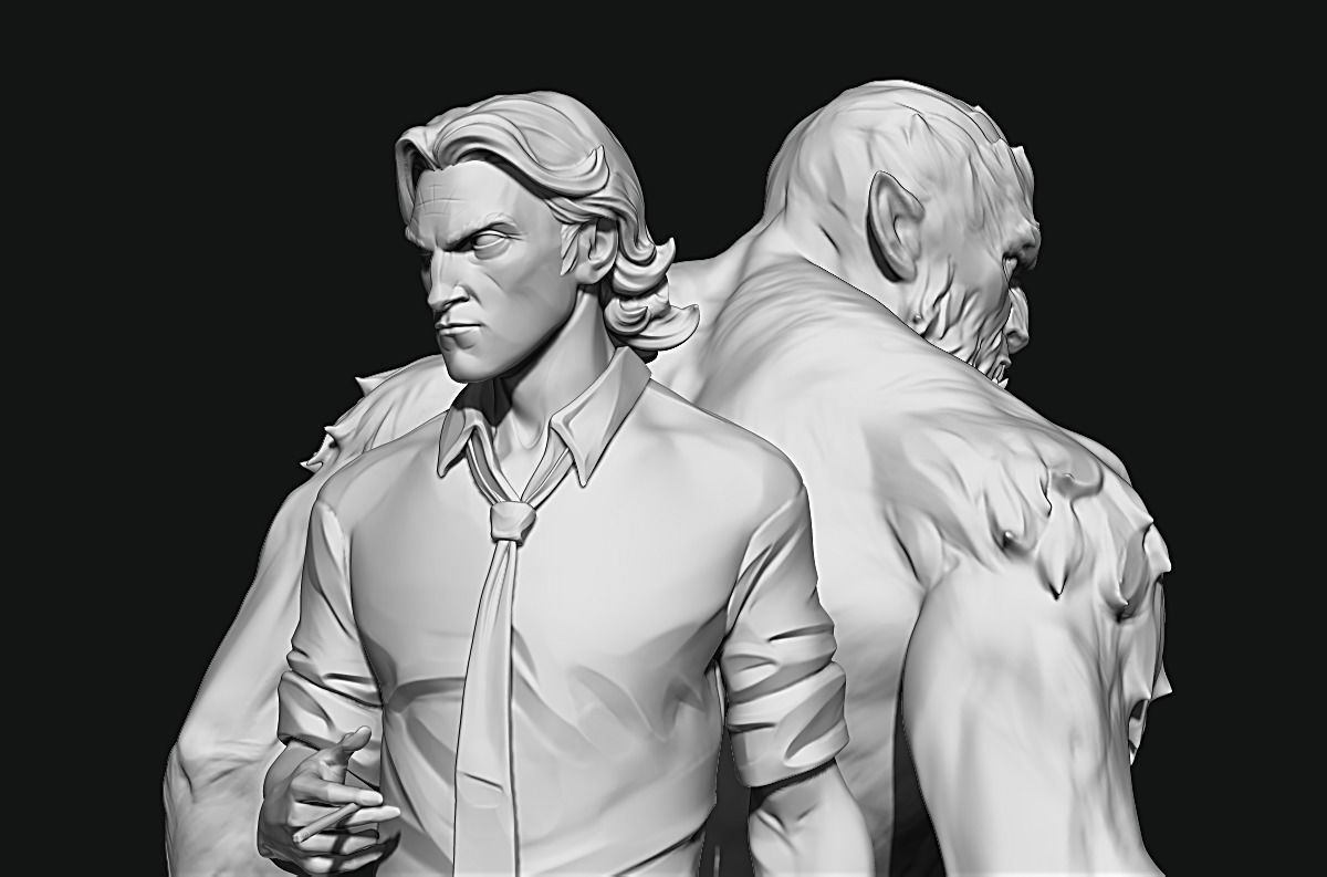 3D model Bigby Wolf VR / AR / low-poly | CGTrader