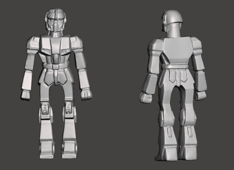 Robot toy figurine 3D print model | CGTrader