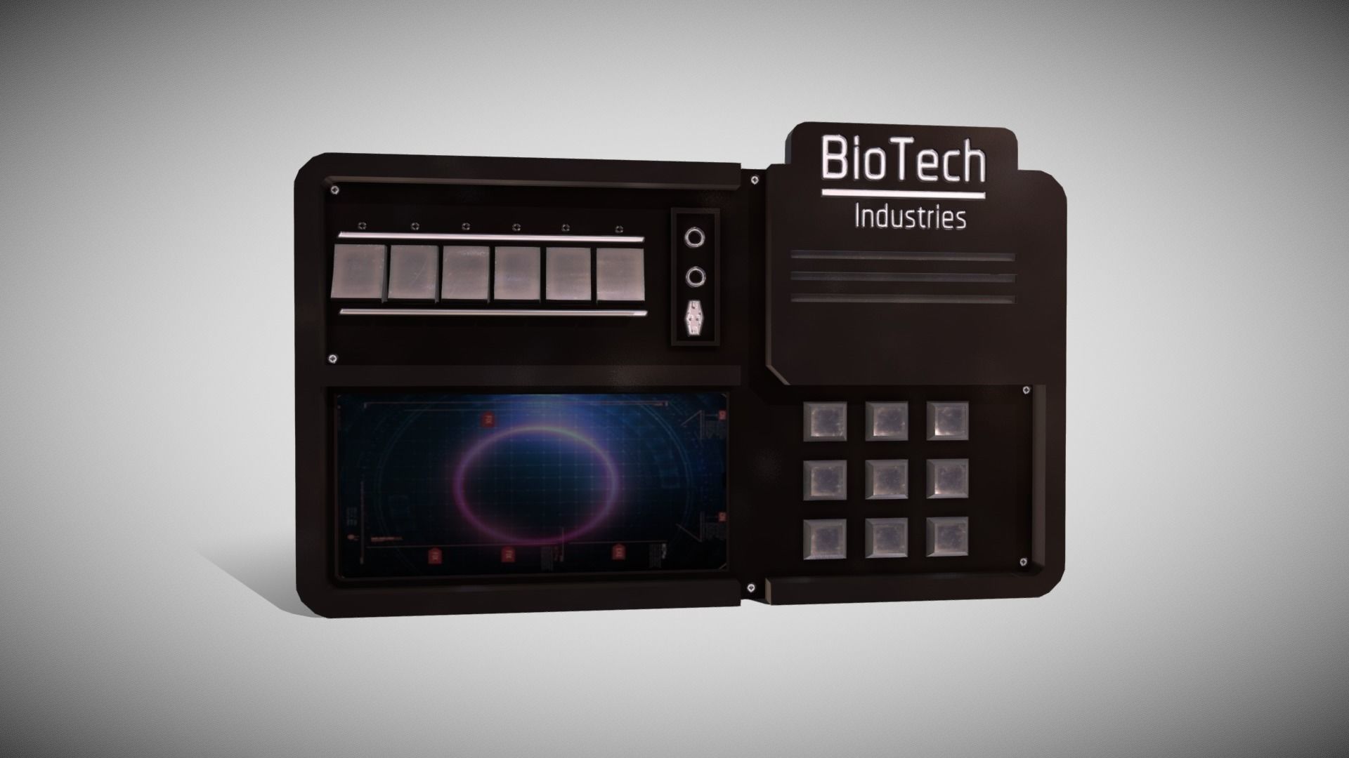 Sci-fi Control Panel 3D model | CGTrader