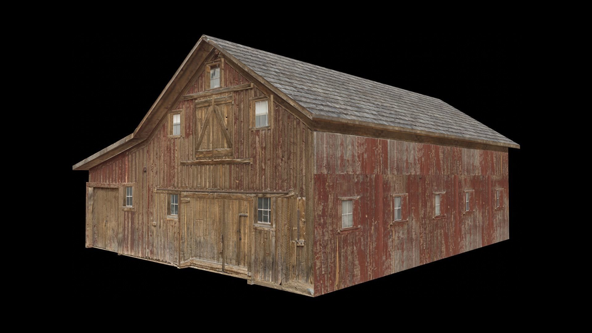 3D model Low Poly Farm Barn VR / AR / low-poly | CGTrader
