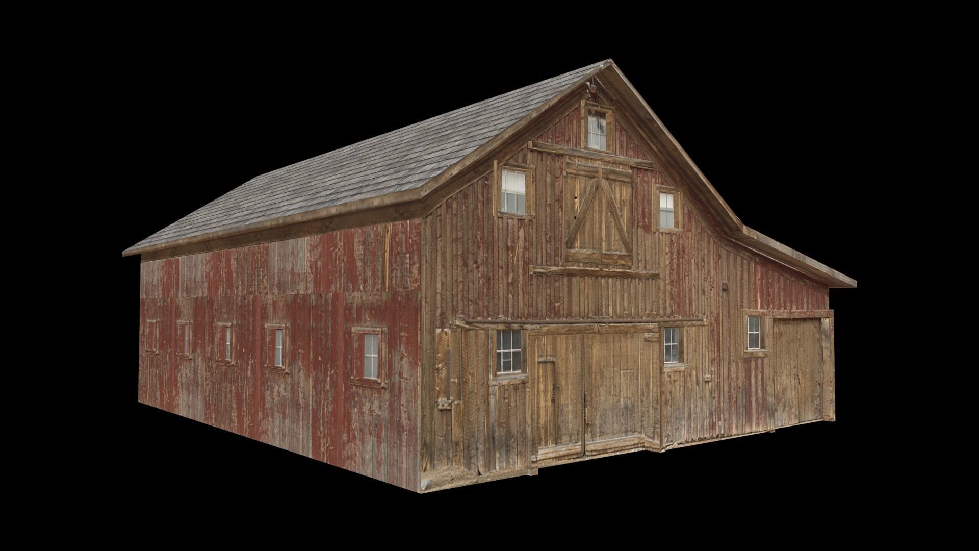 3D model Low Poly Farm Barn VR / AR / low-poly | CGTrader