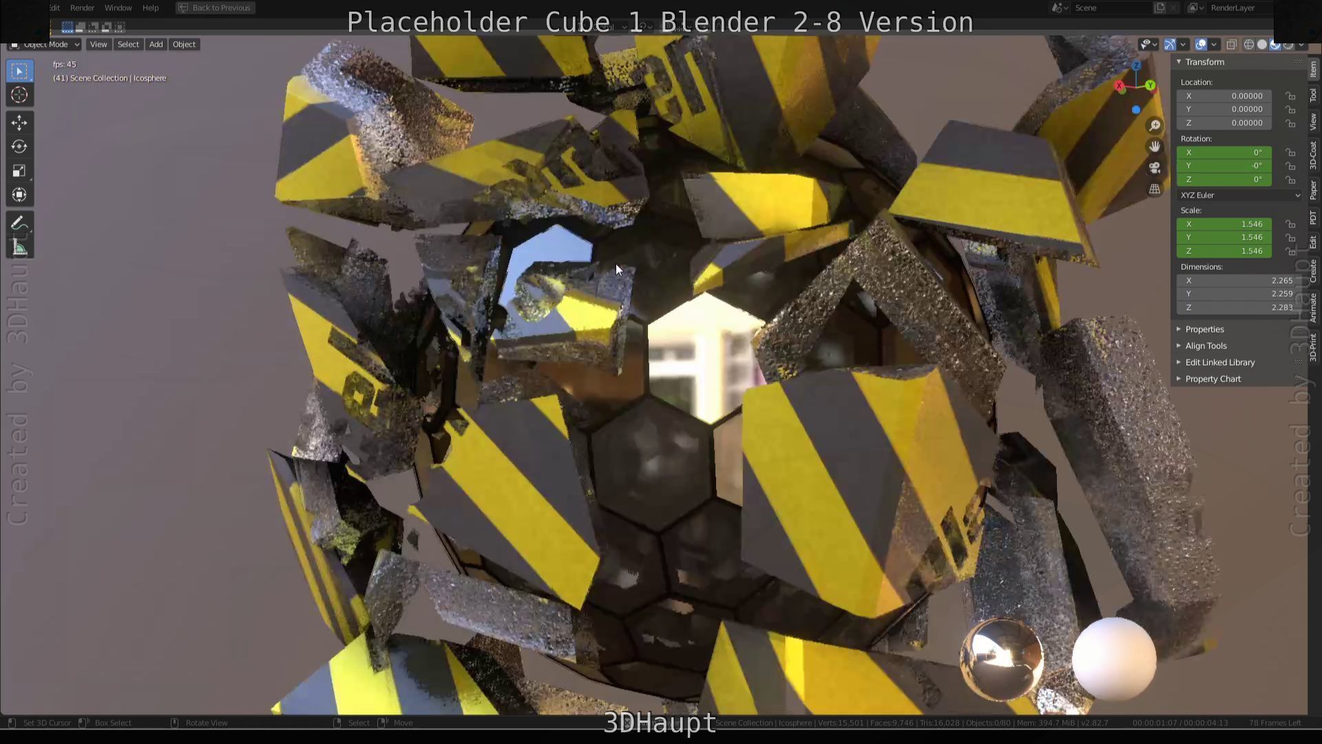 Placeholder Cube Version 1 free 3D model animated | CGTrader