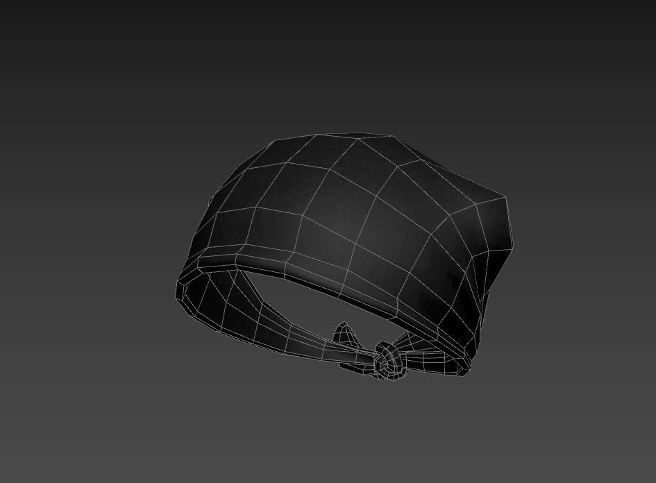 Black Bandana 3D model | CGTrader
