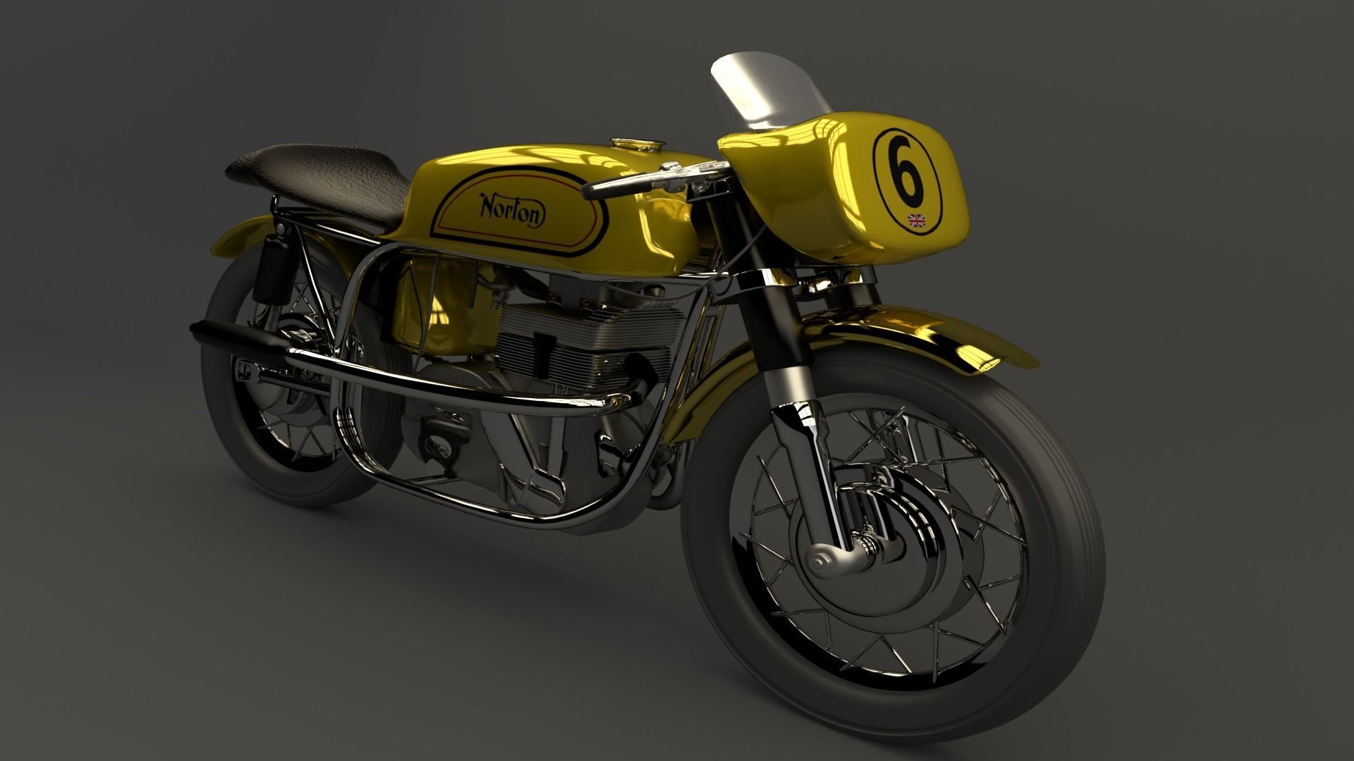 1947 Norton Manx free 3D model | CGTrader