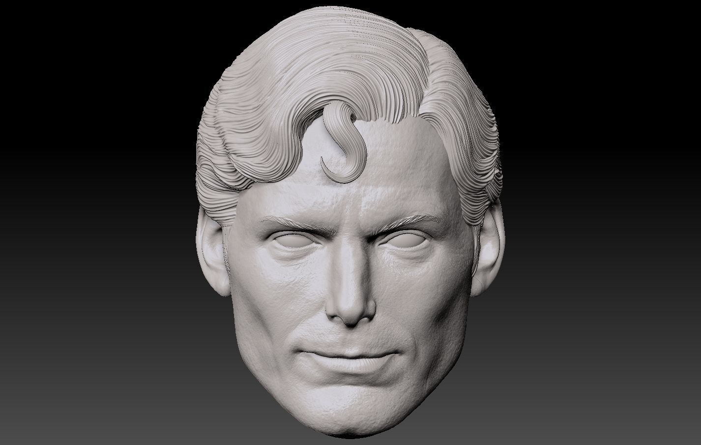 3D printable model Christopher Reeve Superman head