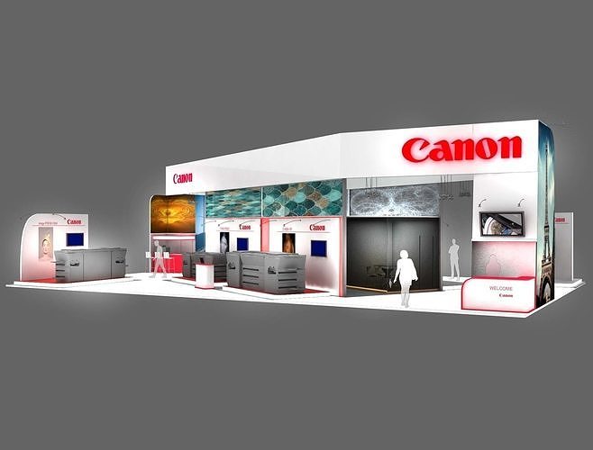 Canon Exhibition Stand 3D model | CGTrader