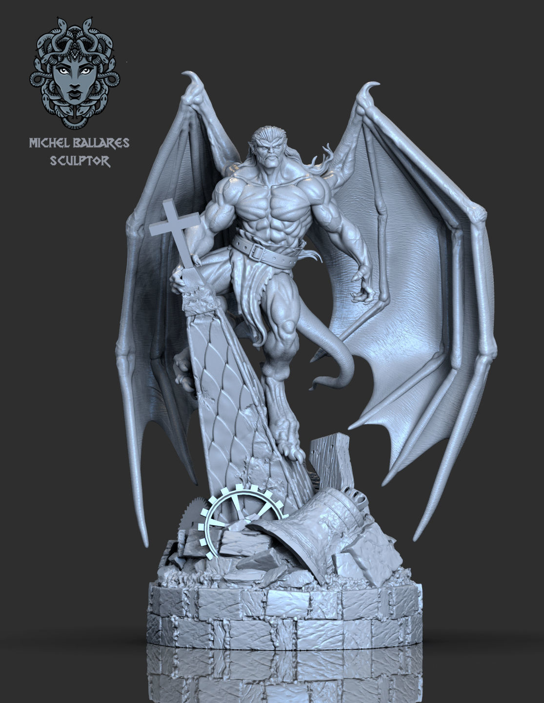 GOLIATH GARGOYLES FANART BY CREATIVE GEEK MB 3D model 3D printable ...