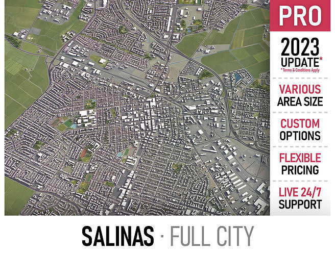 3D model Salinas VR / AR / low-poly | CGTrader