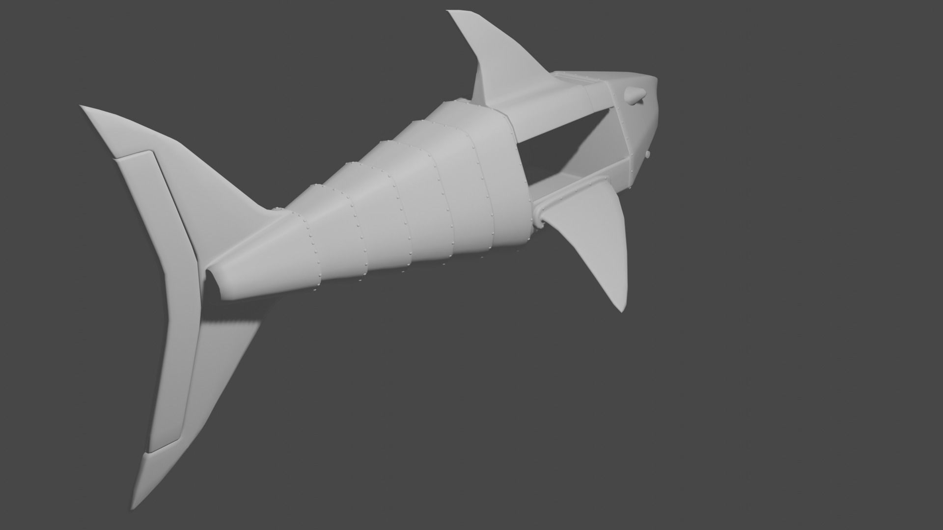 ROBOT SHARK 3D model rigged | CGTrader