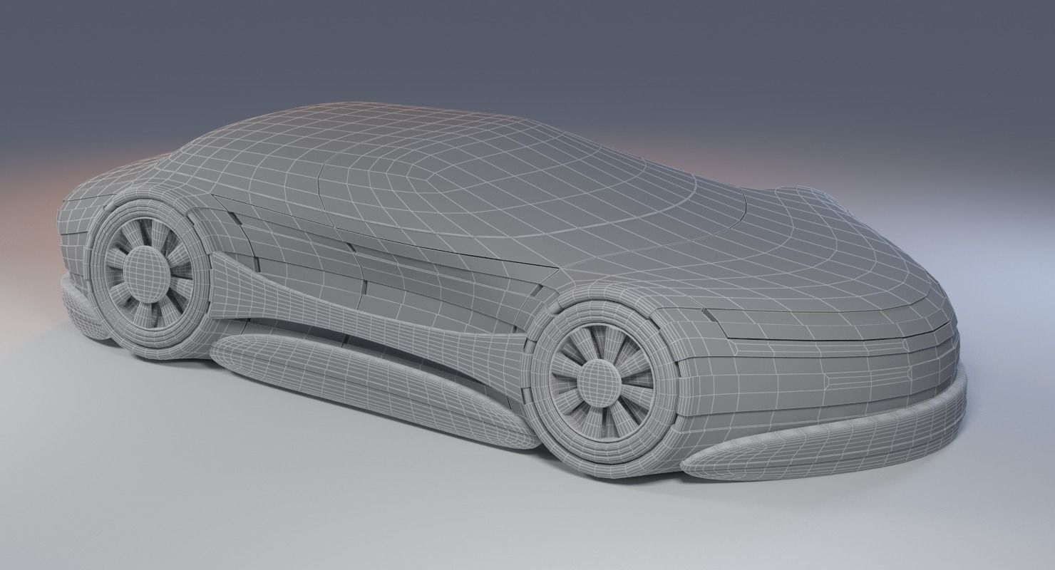 Futuristic Car 21 3D model | CGTrader