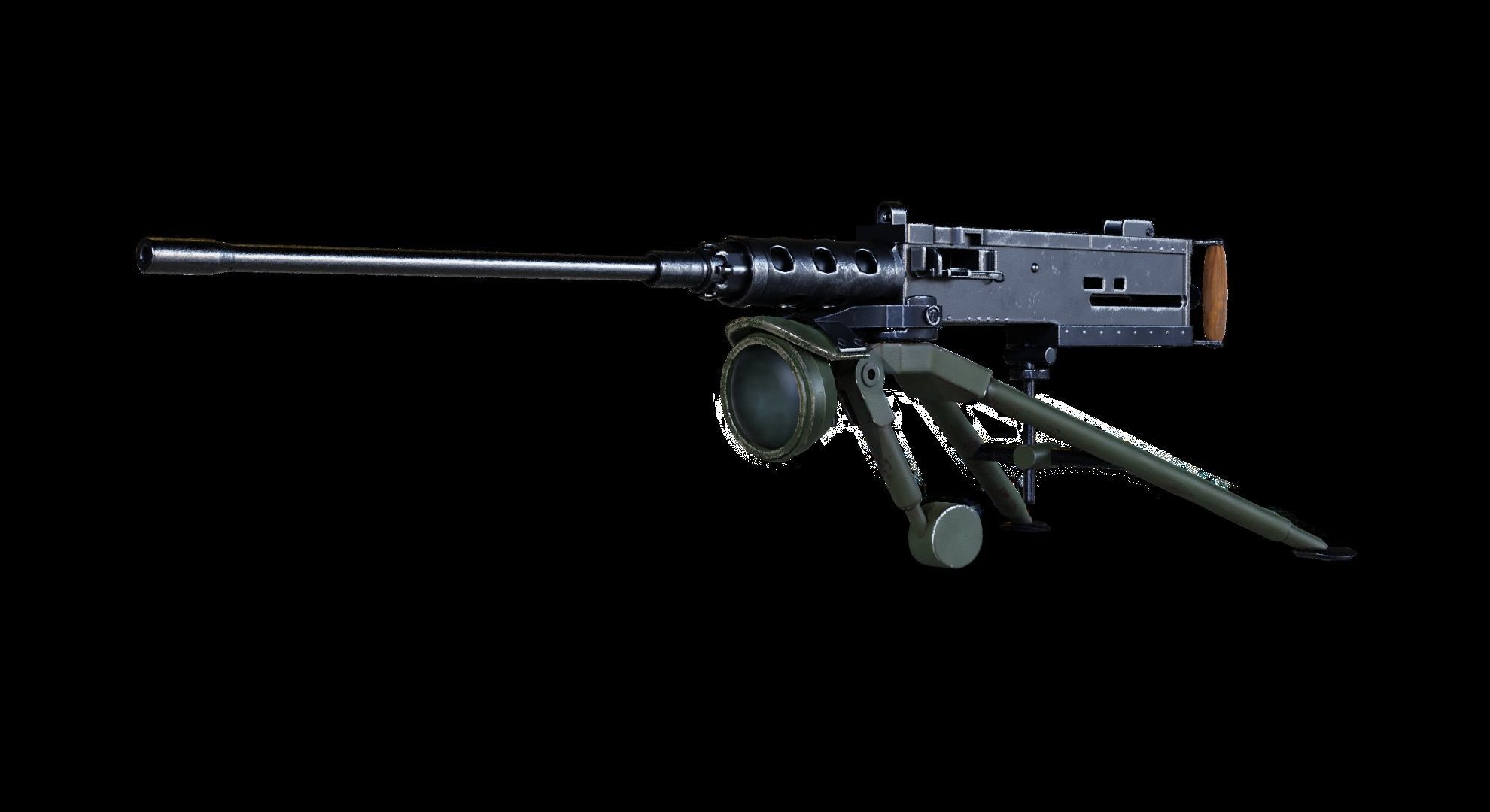 Mounted Machine Gun 3D model | CGTrader