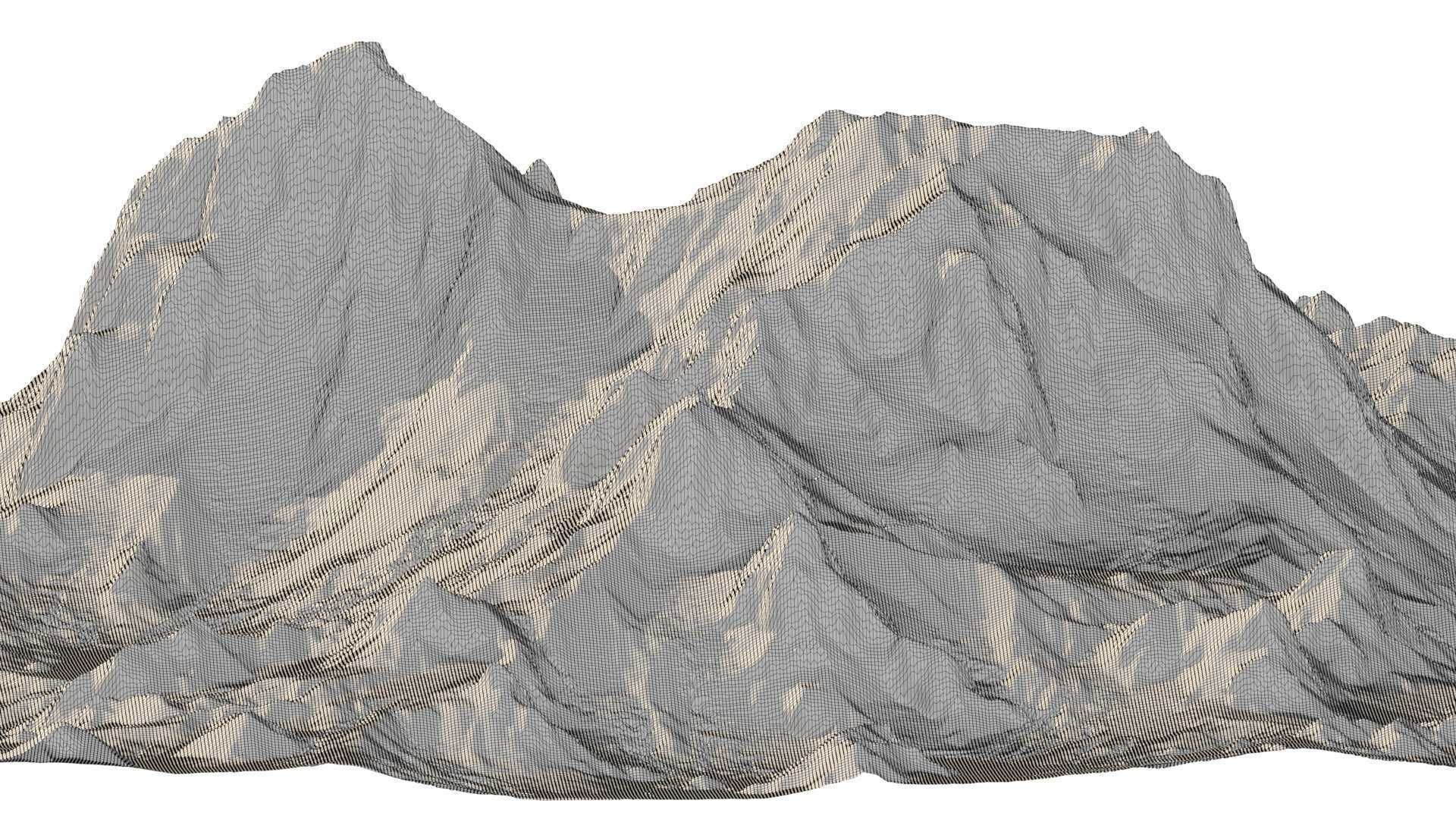 Grass Map Mountains 3D model | CGTrader