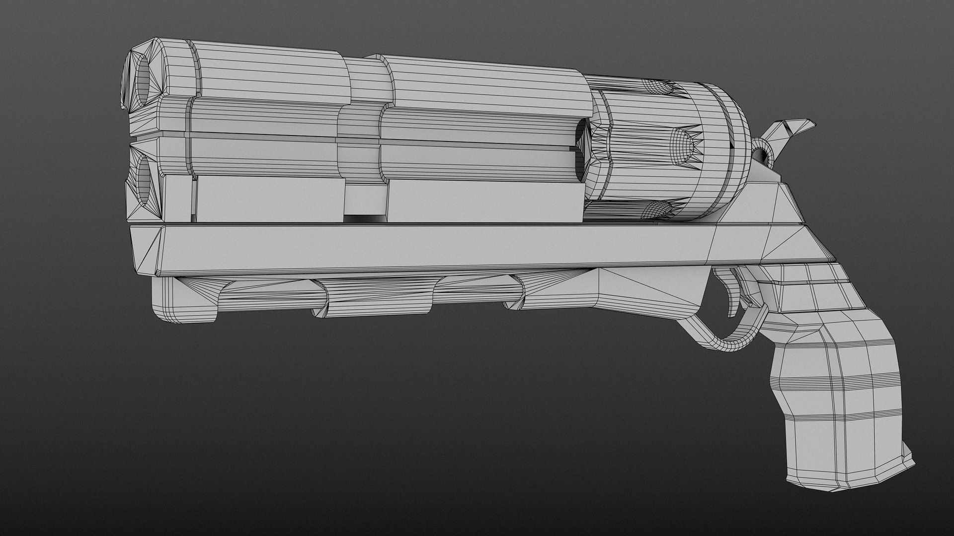 3D model Revolver PBR Low Poly VR / AR / low-poly | CGTrader