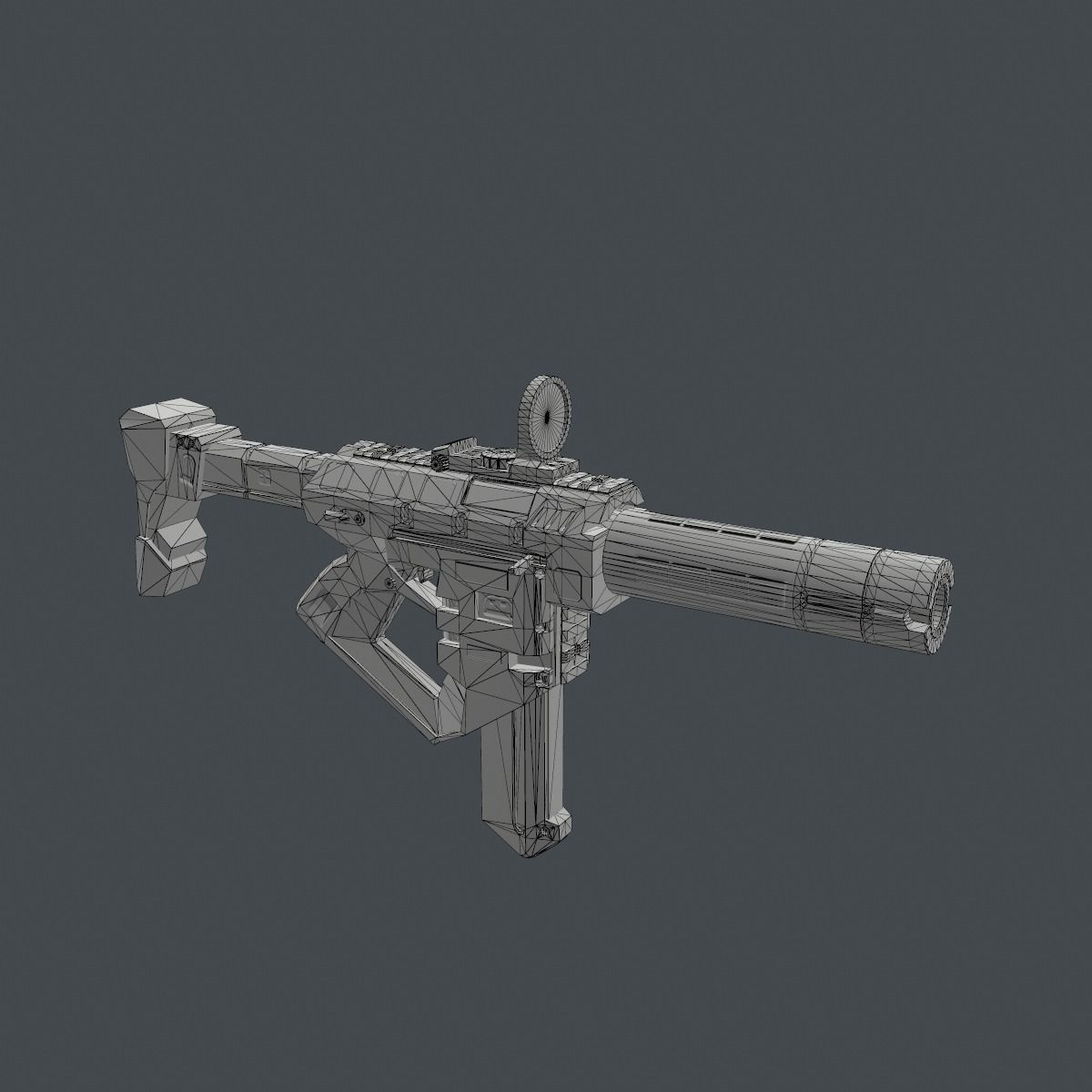 3D model Sci-Fi MP5 Styled Gun VR / AR / low-poly | CGTrader