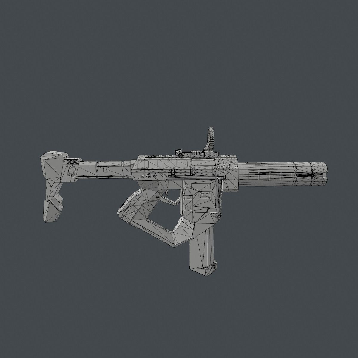 3D model Sci-Fi MP5 Styled Gun VR / AR / low-poly | CGTrader