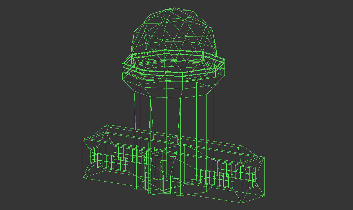 3D model Low Poly Radar Station VR / AR / low-poly | CGTrader