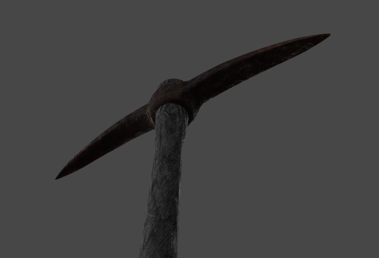 3D model old pickaxe VR / AR / low-poly | CGTrader