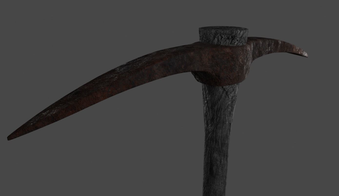 3D model old pickaxe VR / AR / low-poly | CGTrader