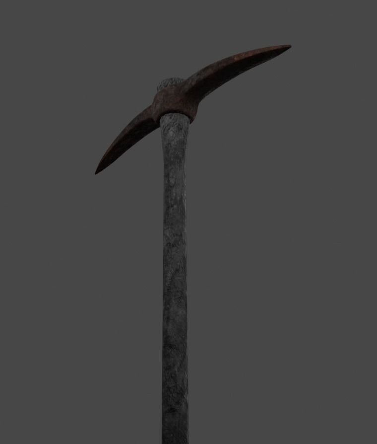 3D model old pickaxe VR / AR / low-poly | CGTrader
