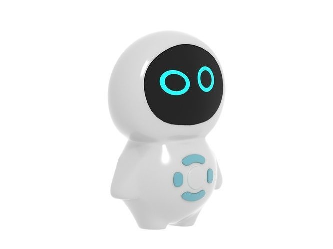 Robot plastic mini toy concept 3D model | CGTrader