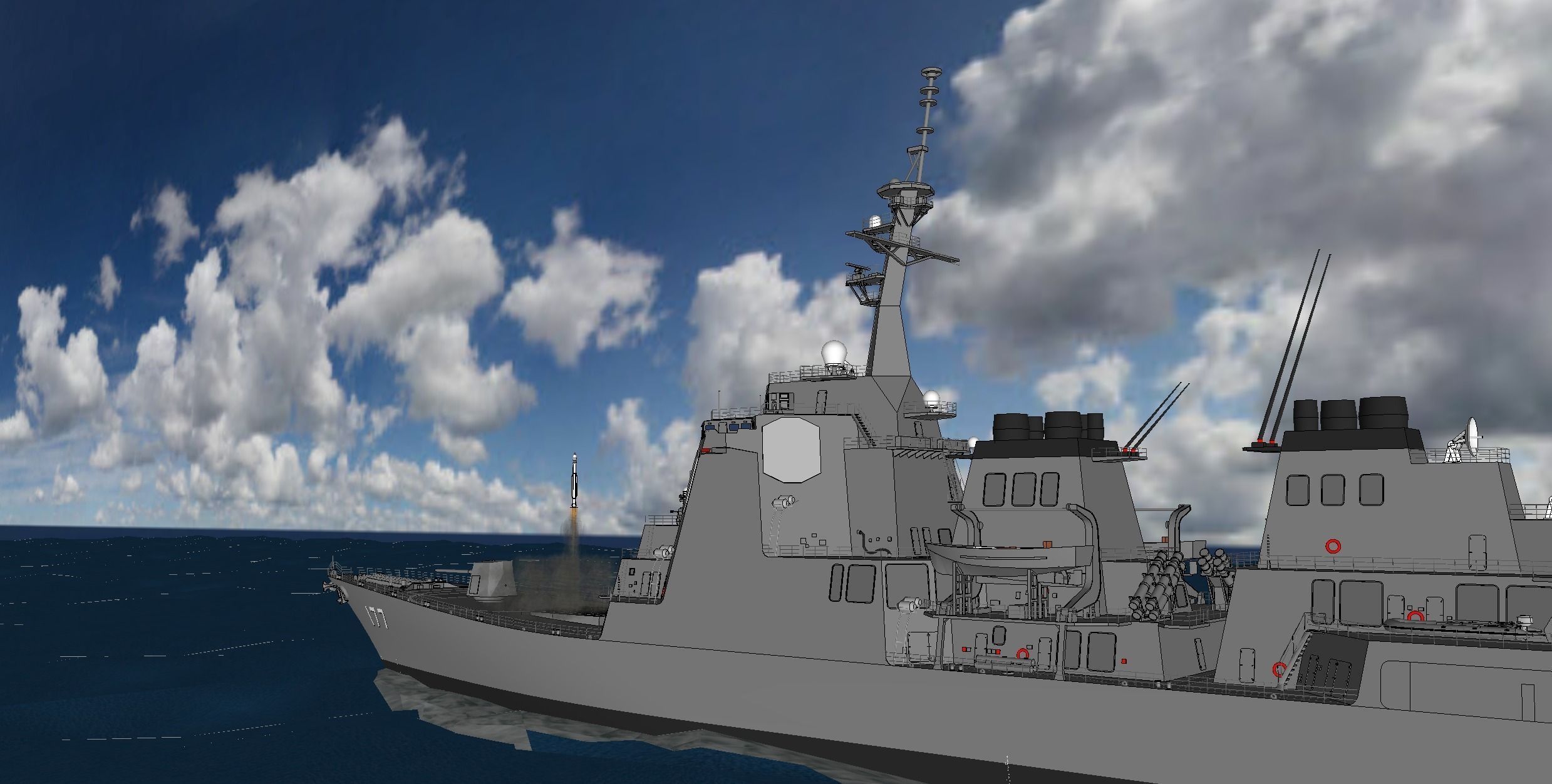 Atago Class Aegis Destroyer 3D model | CGTrader