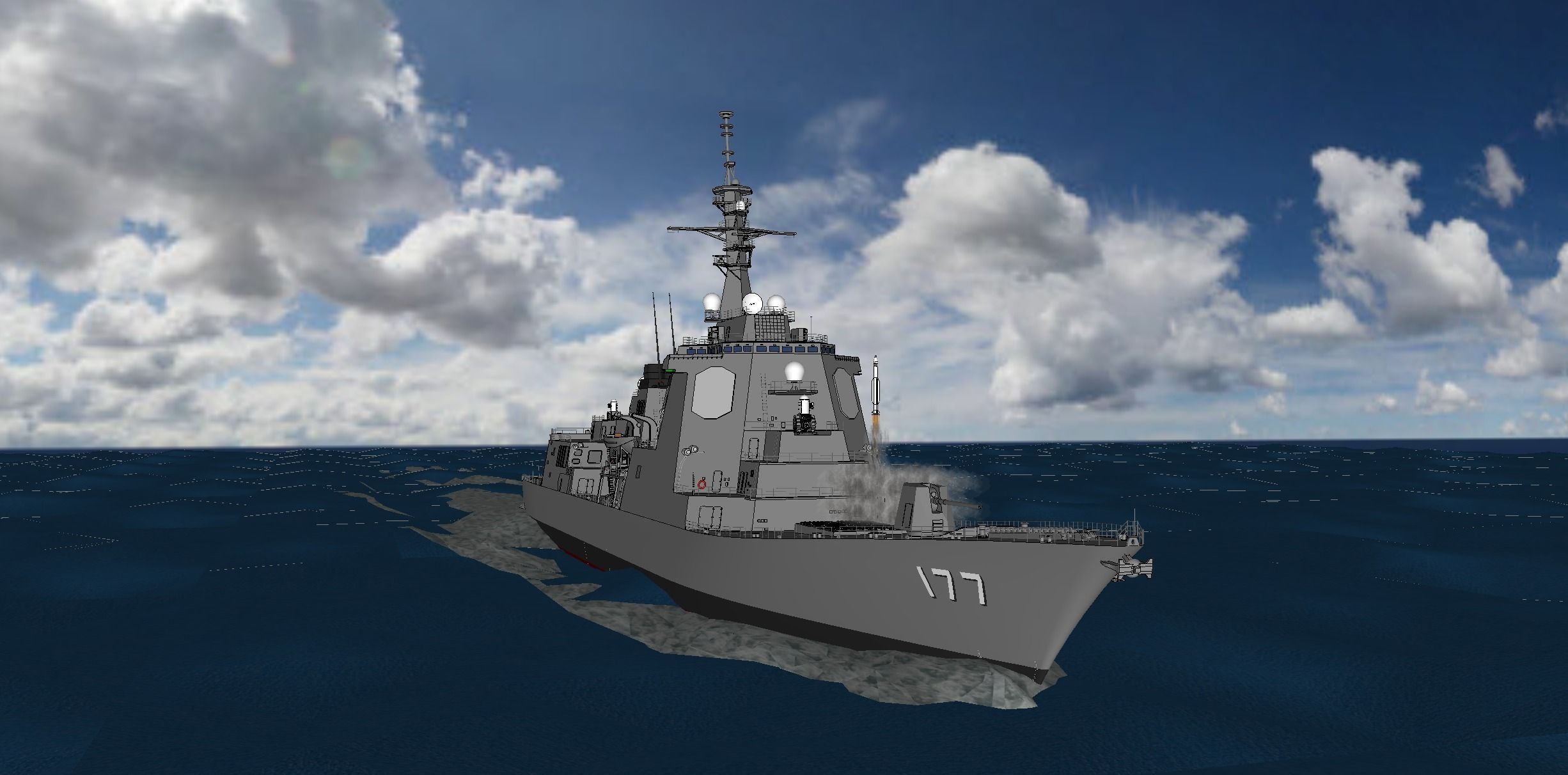 Atago Class Aegis Destroyer 3D model | CGTrader