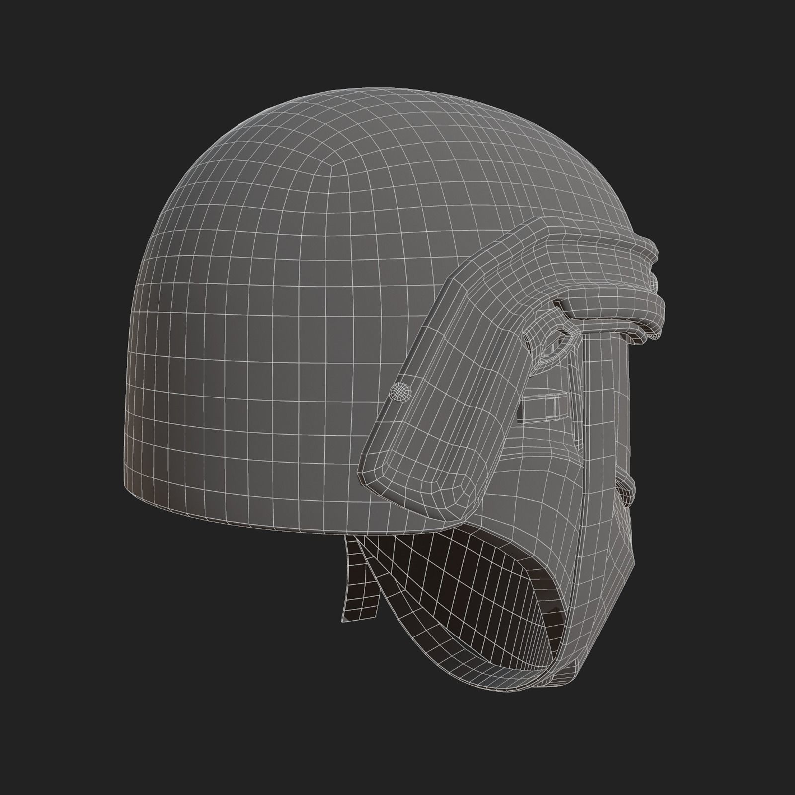 3D model Helmet mask millitary combat soldier armor VR / AR / low-poly ...