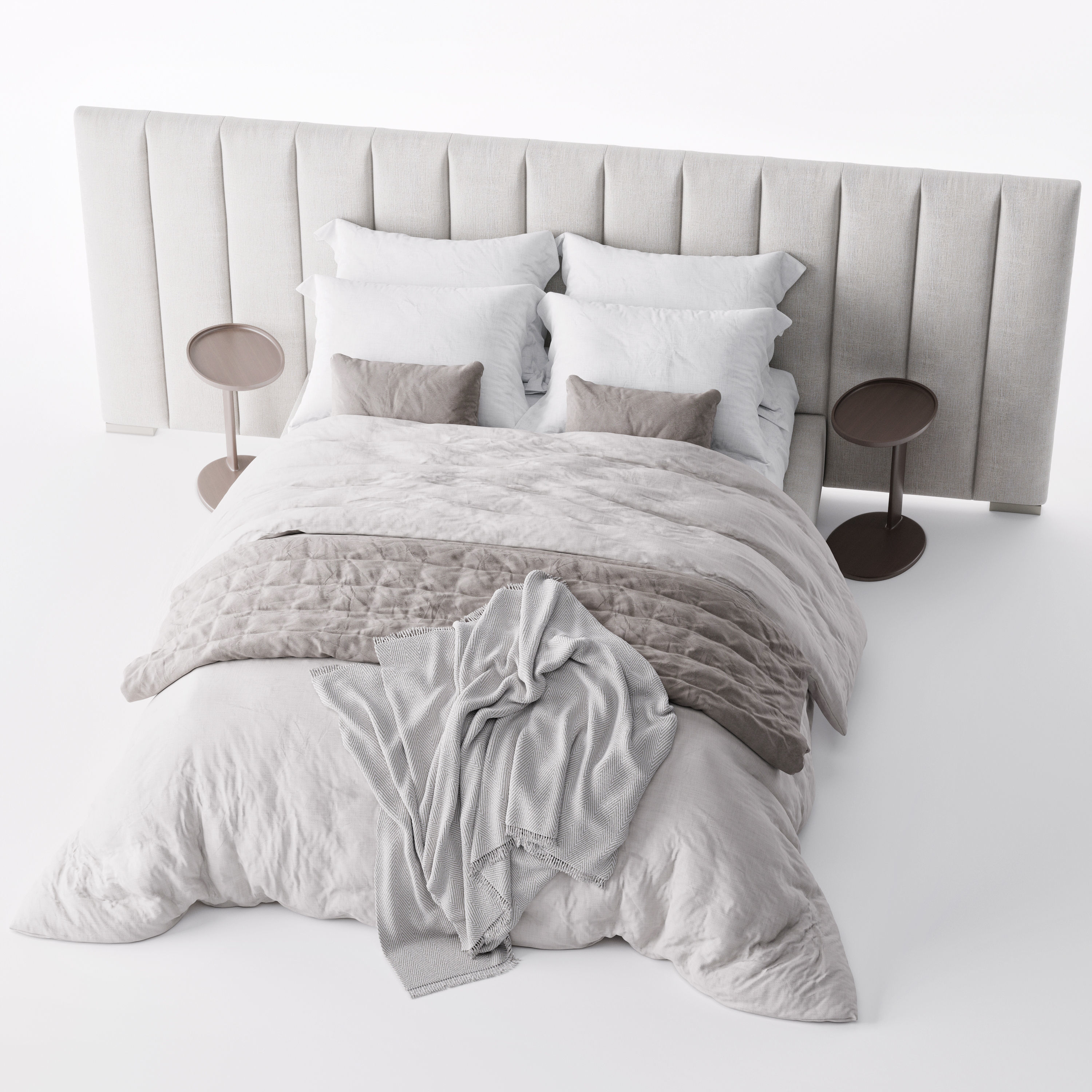 RH Modena Queen Bed 3D model | CGTrader