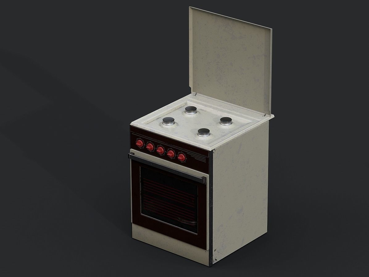 3D model Stove VR / AR / low-poly | CGTrader