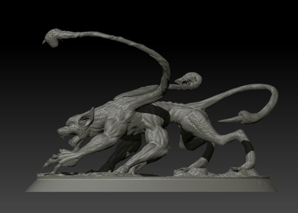 DisplacerBeast statue of demon 3D model 3D printable | CGTrader