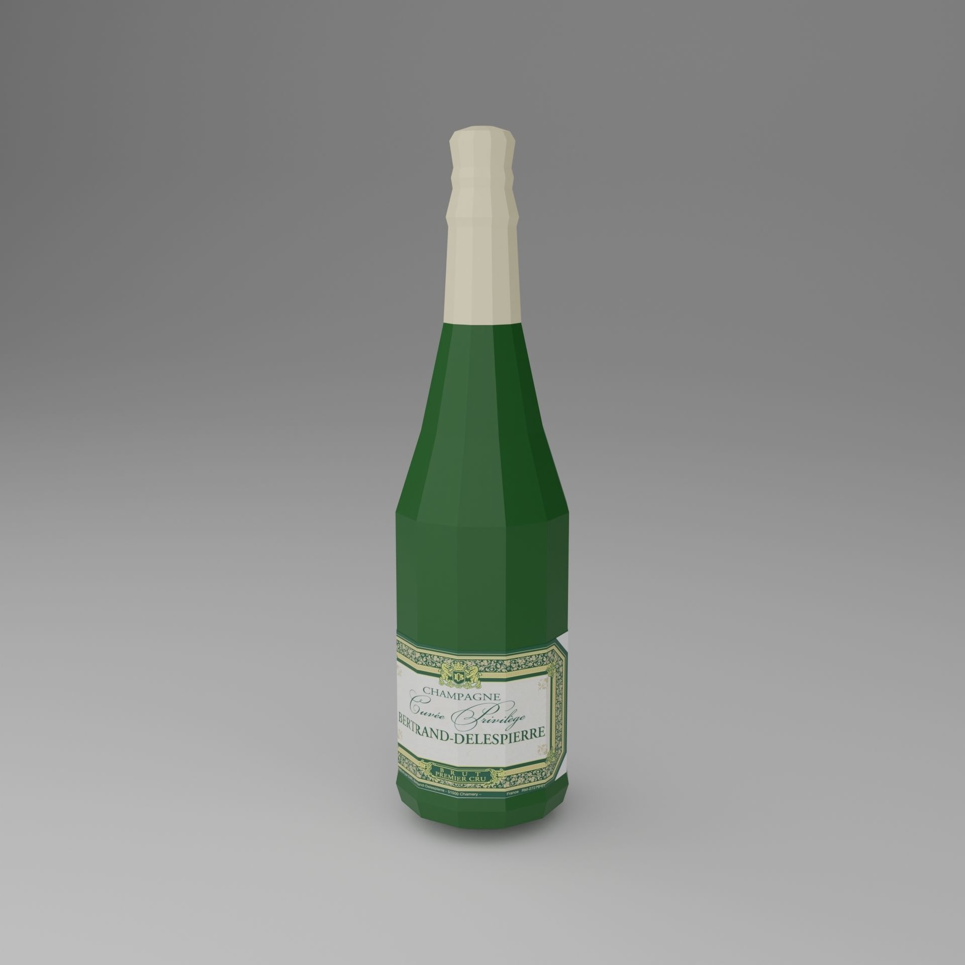 Low poly set of 4 bottles free VR / AR / low-poly 3D model | CGTrader