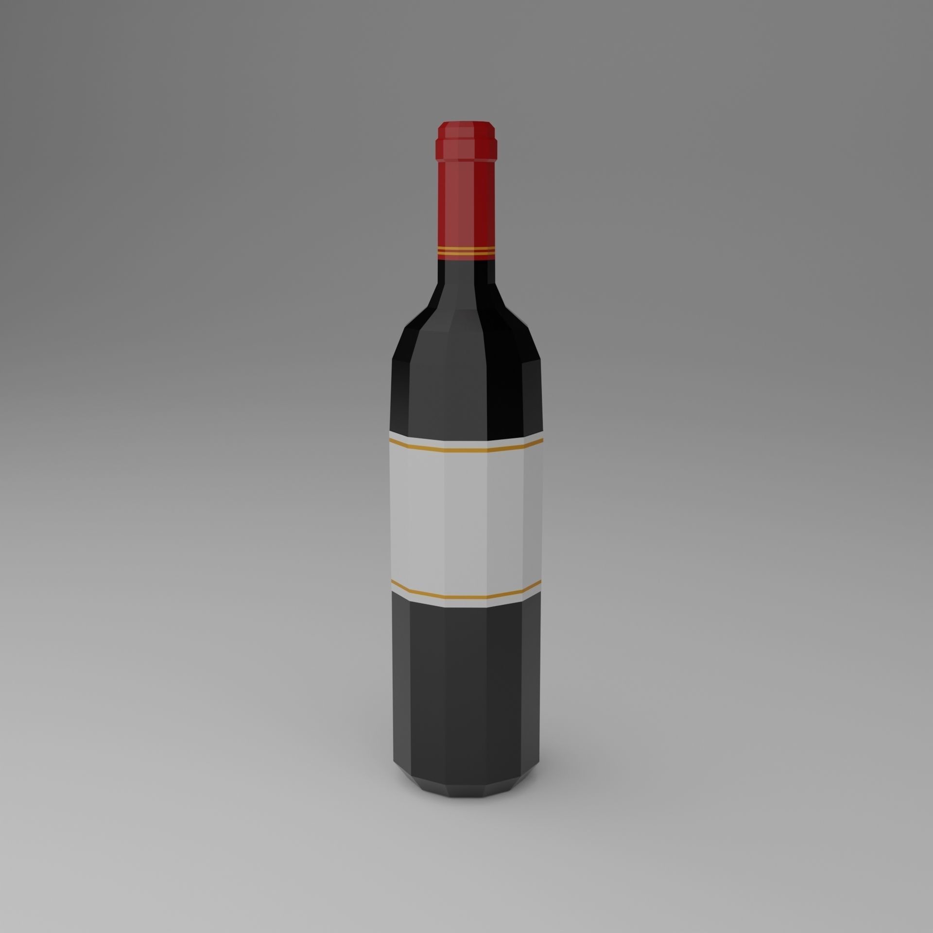 Low poly set of 4 bottles free VR / AR / low-poly 3D model | CGTrader